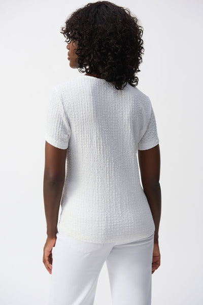 Joseph Ribkoff Spring 2025-251167-1761-Top-Vanilla – The Coach Pyramids